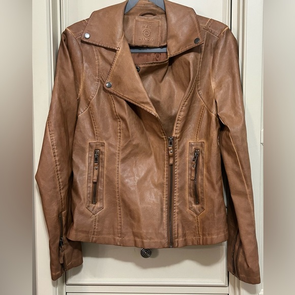 Max Studio | Jackets & Coats | Barely Worn Faux Leather Jacket | Poshmark